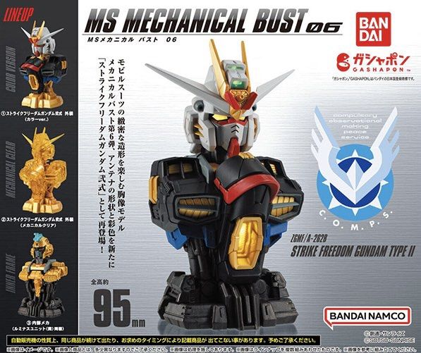 Gundam Strike Freedom Type II - Mobile Suit MS Mechanical Bust 06 ...