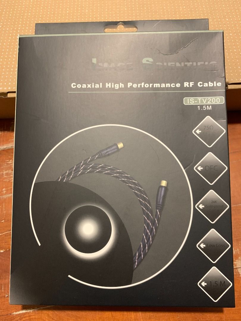 全新 Image Scientific 1.5米 Coaxial High Performance RF Cable, 音響器材, 其他音響 ...