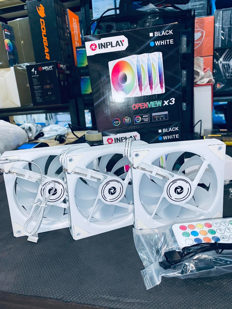🆕🔥🆙 Inplay Openview Tower X3-W 3in1 ARGB 120mm Case Fan Kit With ...