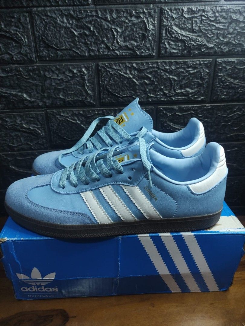 Adidas Samba Team Argentina, Fesyen Pria, Sepatu , Sneakers di Carousell