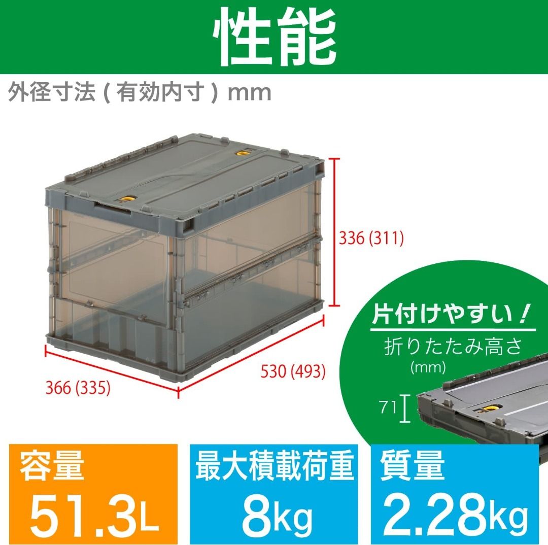🇯🇵日本製 TRUSCO 大型 50L 摺疊式 收納箱 收納盒 儲物盒 儲物箱 (foldable box 貯物箱 貯物盒 DANBOARD 20L 30L 紙箱人 可摺疊 膠箱 床 ...