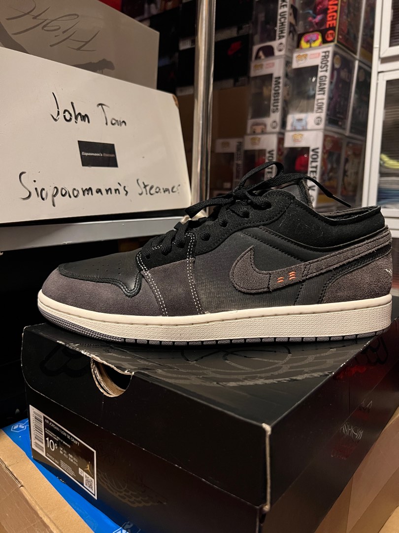 AJ1 Low Craft Inside out black, Men's Fashion, Footwear, Sneakers on ...