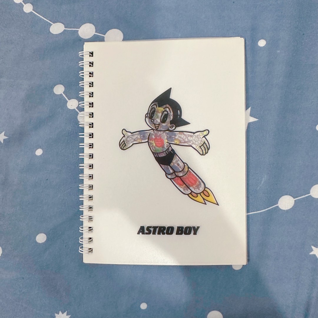 Astro boy - clear see through robot design - ruled spiral notebook ...