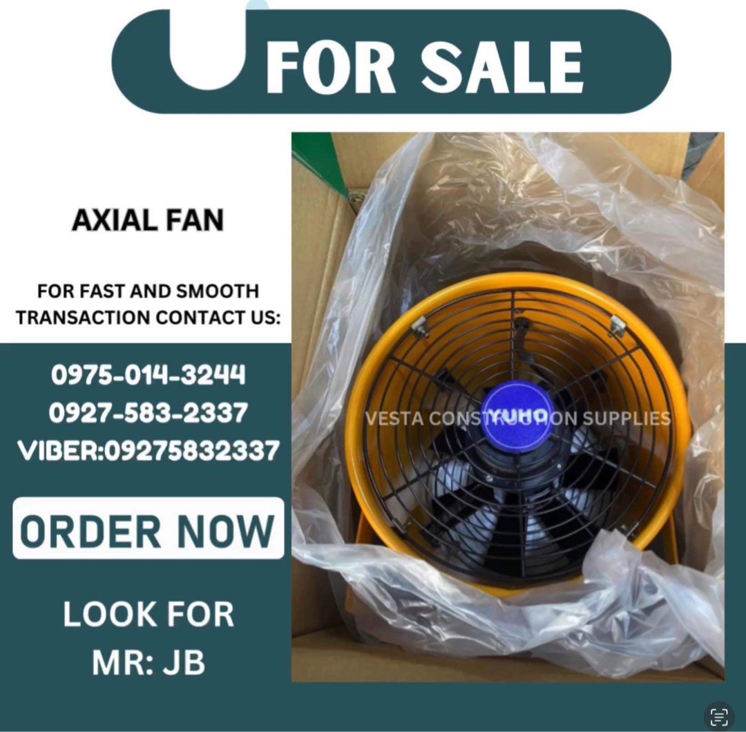 Axial Fan, Commercial & Industrial, Construction & Building Materials ...