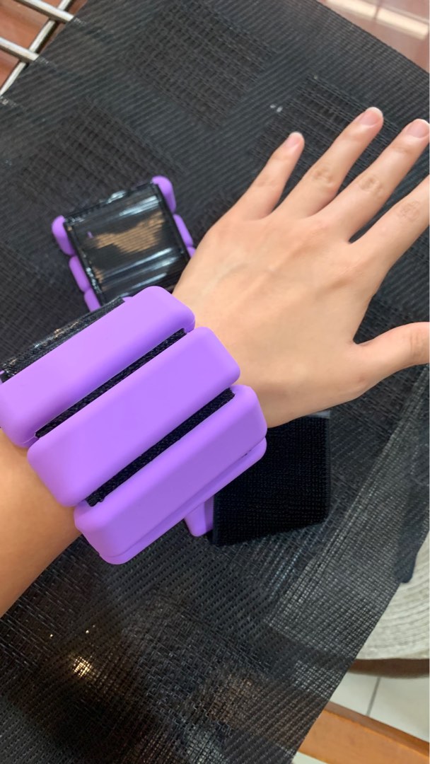 Wrist Weights in Purple (2 pounds), Sports Equipment, Exercise ...