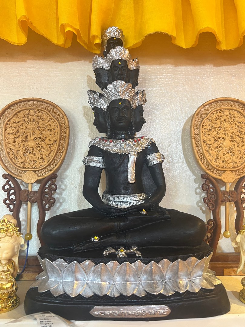 Big nine face Buddha bucha Buddhist amulet Thailand Buddha altar statue ...