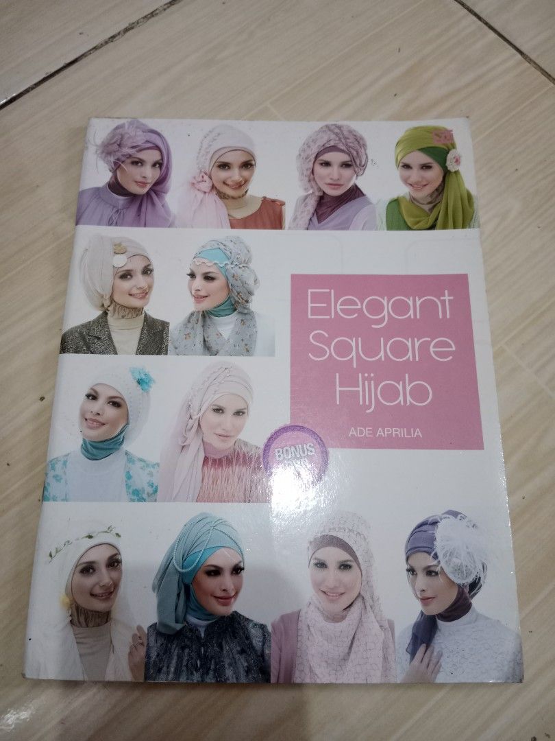 Buku Tutorial Hijab Full Colour "Elegant Square Hijab", Buku & Alat ...