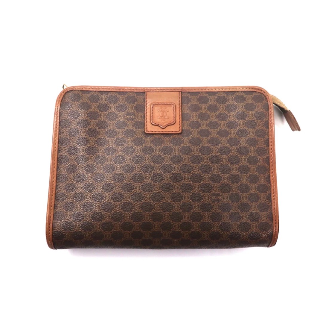 CELINE - Macadam Pattern - Monogram - M09 - Leather - Clutch - Bag ...