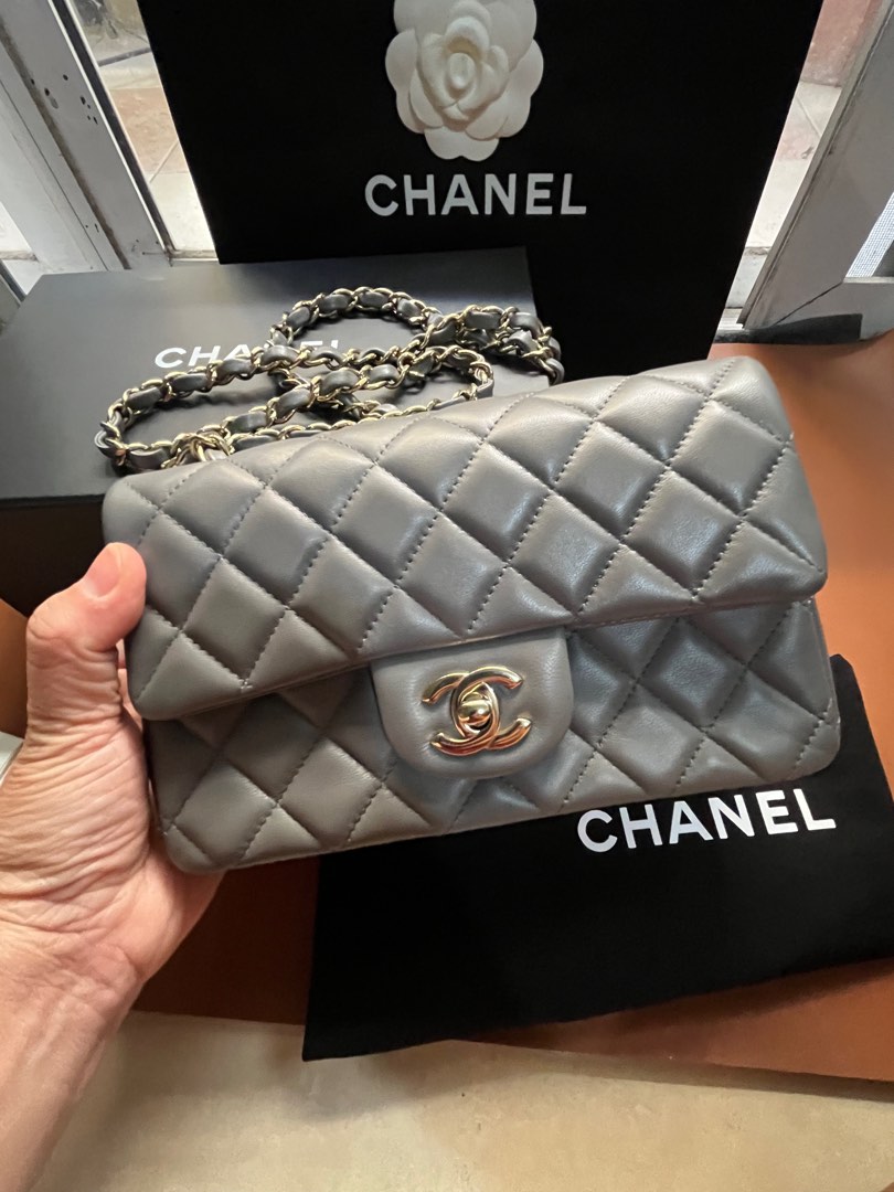 Chanel Mini Rectangle, Luxury, Bags & Wallets on Carousell