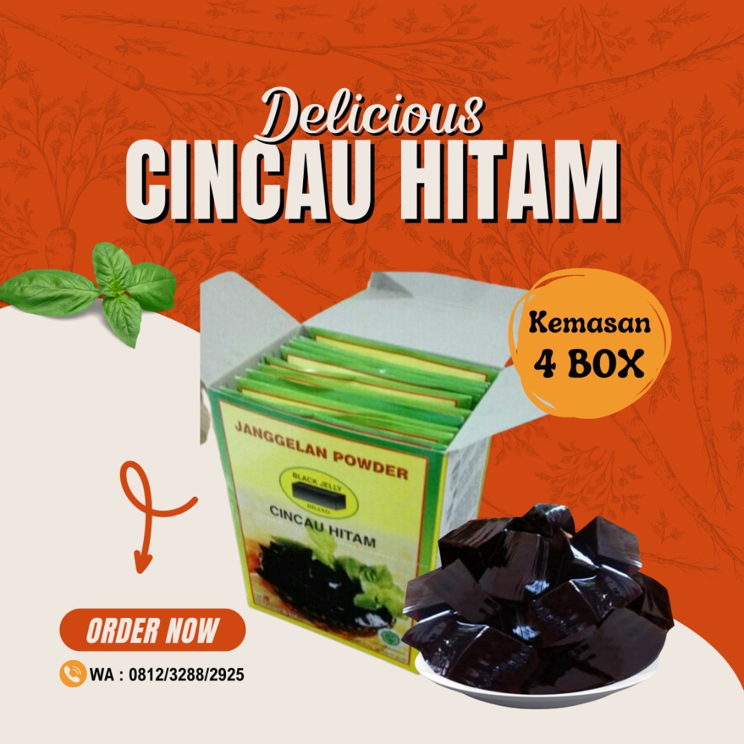 Cincau Hitam Grass Jelly Home Industri dan Skala Pabrik Kemasan 4 Box ...