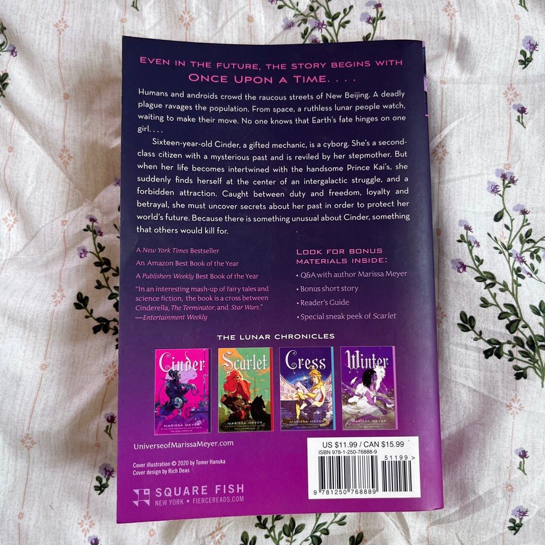 Cinder by Marissa Meyer, Hobbies & Toys, Books & Magazines, Storybooks ...