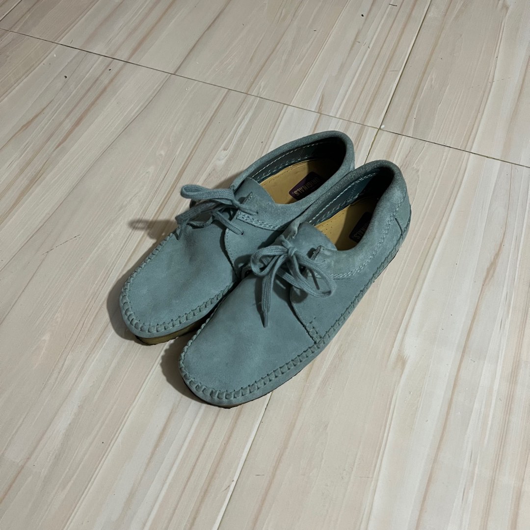 Clarks Originals Weaver Moccasin Baby Blue, Men's Fashion, Footwear ...