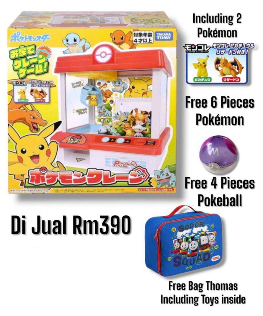 Claw mesin Pokémon playset, Hobbies & Toys, Toys & Games on Carousell