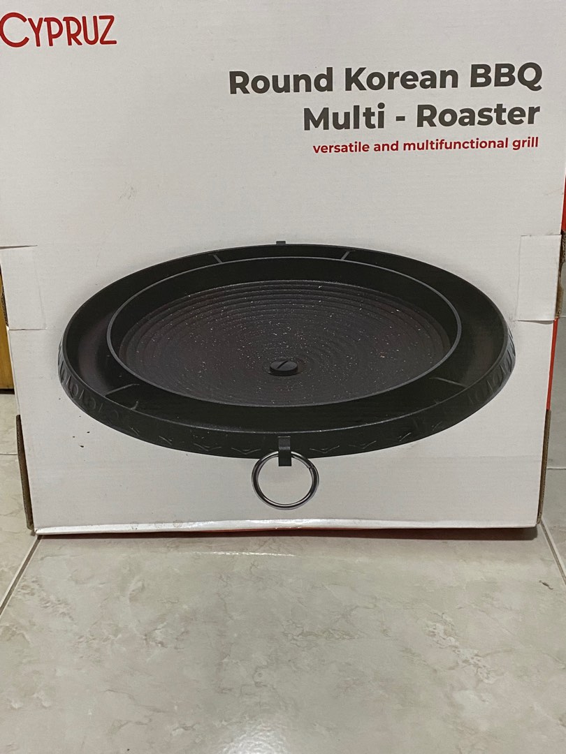Cypruz round korean bbq multi -roaster, Kitchen & Appliances di Carousell