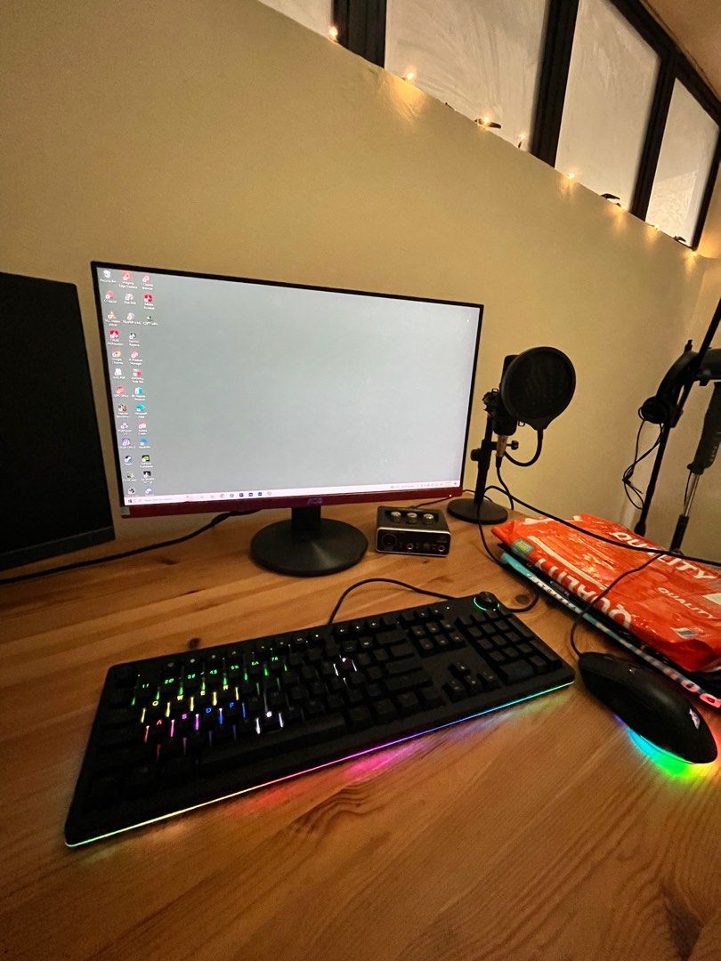 Gaming PC Full Set - Ryzen 5 3600 (with AOC monitor, keyboard and mouse ...