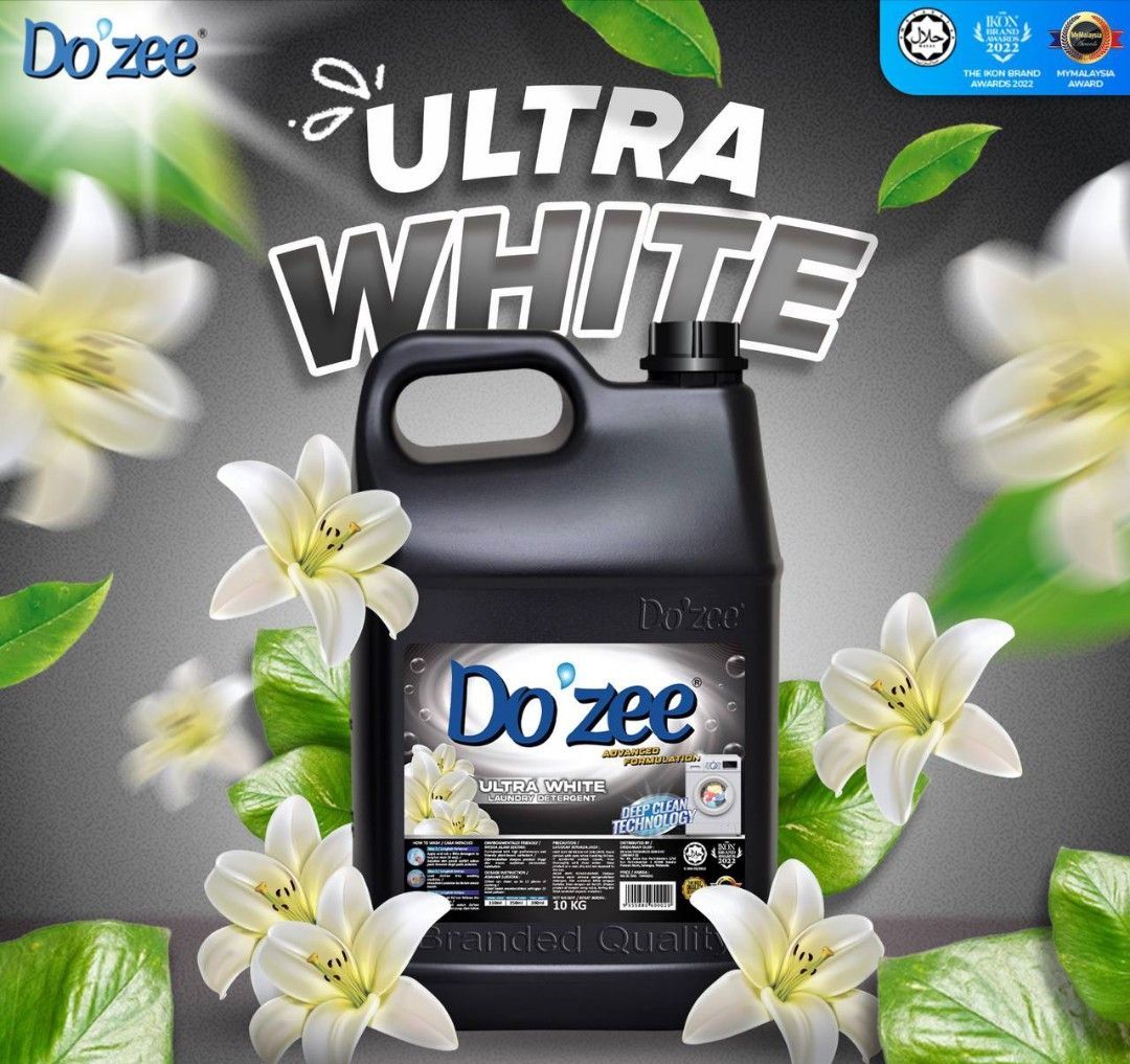 Dozee Detergent Ultra White, Furniture & Home Living, Cleaning ...