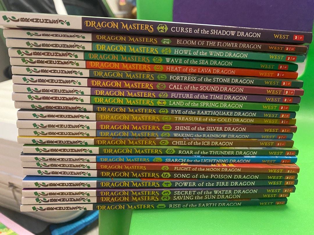 Dragon master collection 1-21 and 23, 興趣及遊戲, 書本 & 文具, 小說 & 故事書 - Carousell