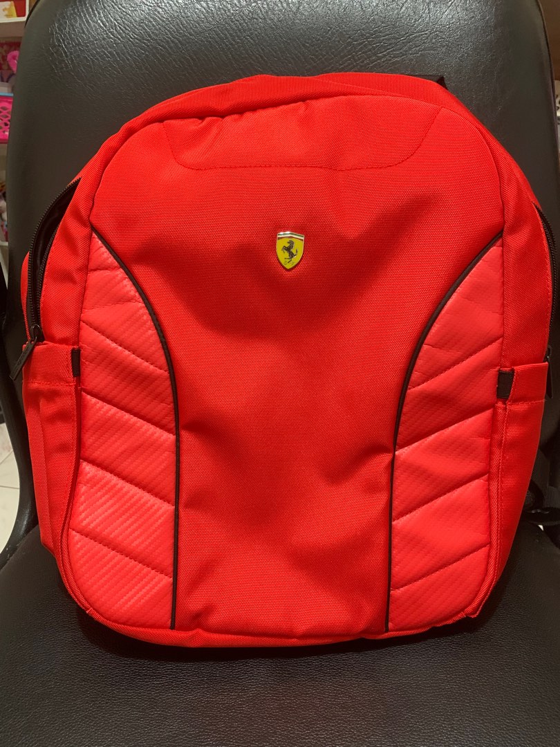 Ferrari Backpack with Laptop compartment, Men's Fashion, Bags ...