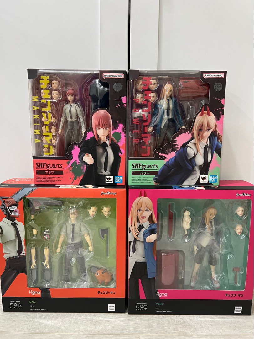 Figma SHF Figuarts Denji Makima Power Chainsaw Man Chain saw CSM Number ...