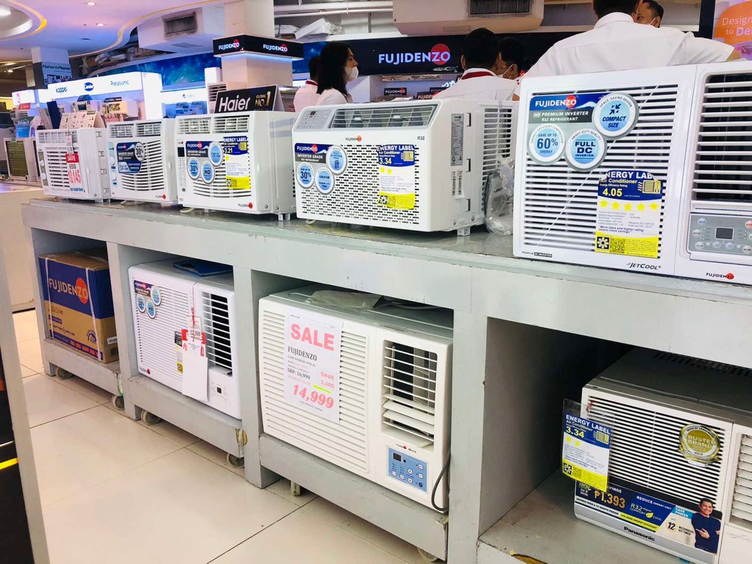 FUJIDENZO WINDOW TYPE NON INVERTER AND INVERTER AIR CONDITIONER, TV ...