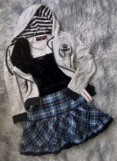Kawaii Cute Gyaru Pastel Blue Leopard Print Sailor Seifuku Japanese ...