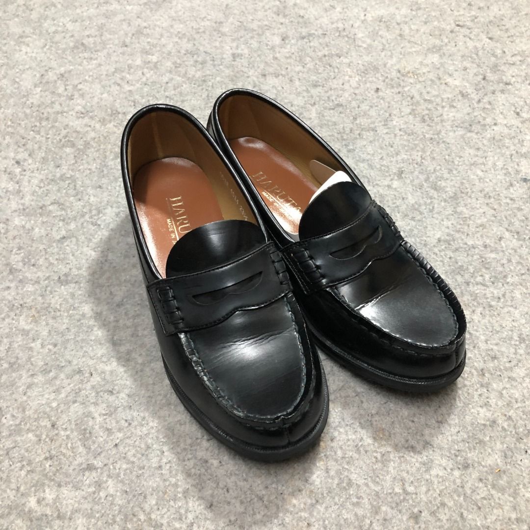 HARUTA Japan Arvin Loafers Brown Slip On Japanese Black Leather Shoe ...