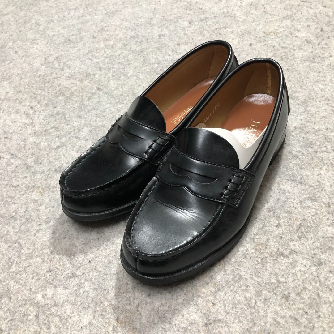 HARUTA Japan Arvin Loafers Brown Slip On Japanese Black Leather Shoe ...