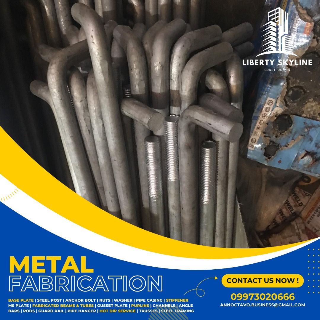 Hotdip Galva Anchor Bolt | Angle Bar | Channel Bar | Flat Bar | Liberty Skyline | Flange | Base ...