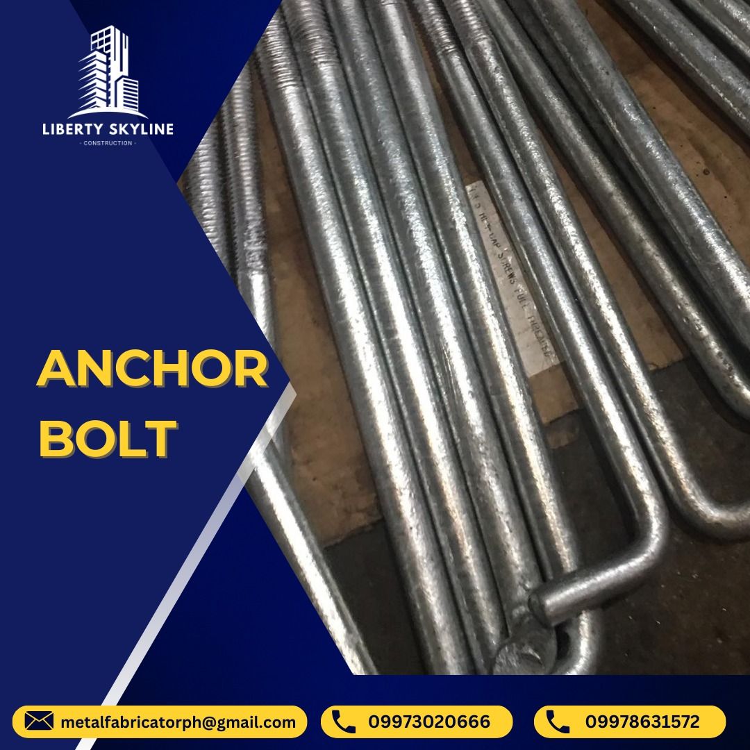 Hotdip Galva Anchor Bolt | Flange | Base Plate | HSS | Round Bar | I ...