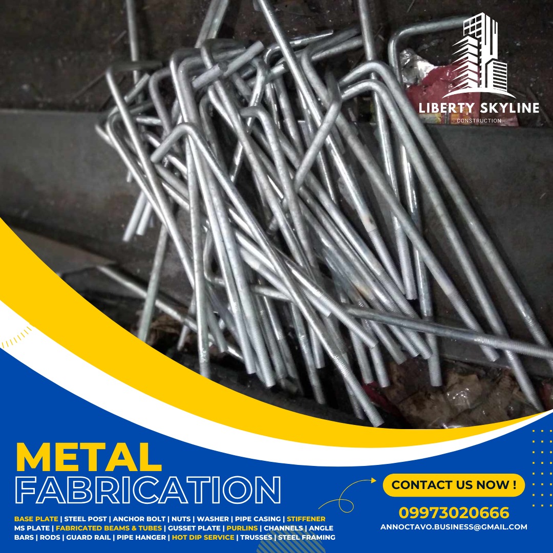 Hotdip Galva Anchor Bolt | Flange | Base Plate | HSS | Round Bar | I ...