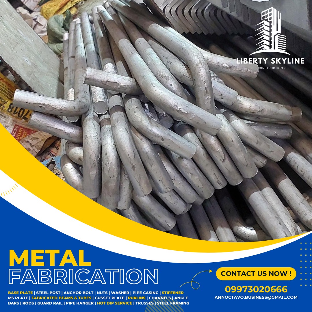 Hotdip Galva Anchor Bolt | Flange | Base Plate | HSS | Angle Bar ...