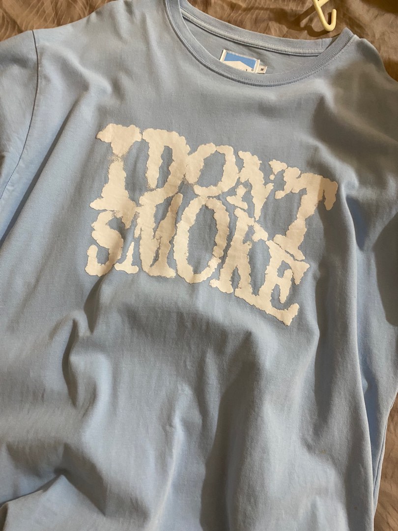 I don’t smoke light blue tee, Men's Fashion, Tops & Sets, Tshirts ...