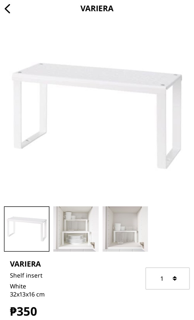 Ikea Variera - Cabinet Riser, Furniture & Home Living, Kitchenware ...