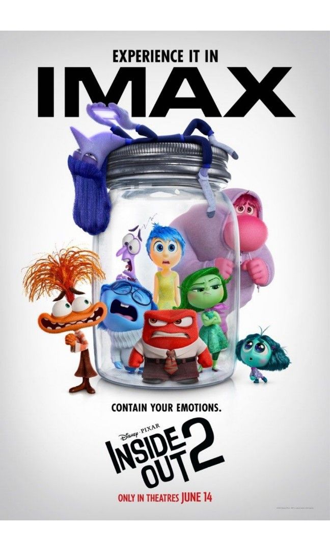Inside Out 2 poster 有圖二 徵收圖一, 興趣及遊戲, 手作＆自家設計, 文具及工藝 - 畫作及印刷品 - Carousell