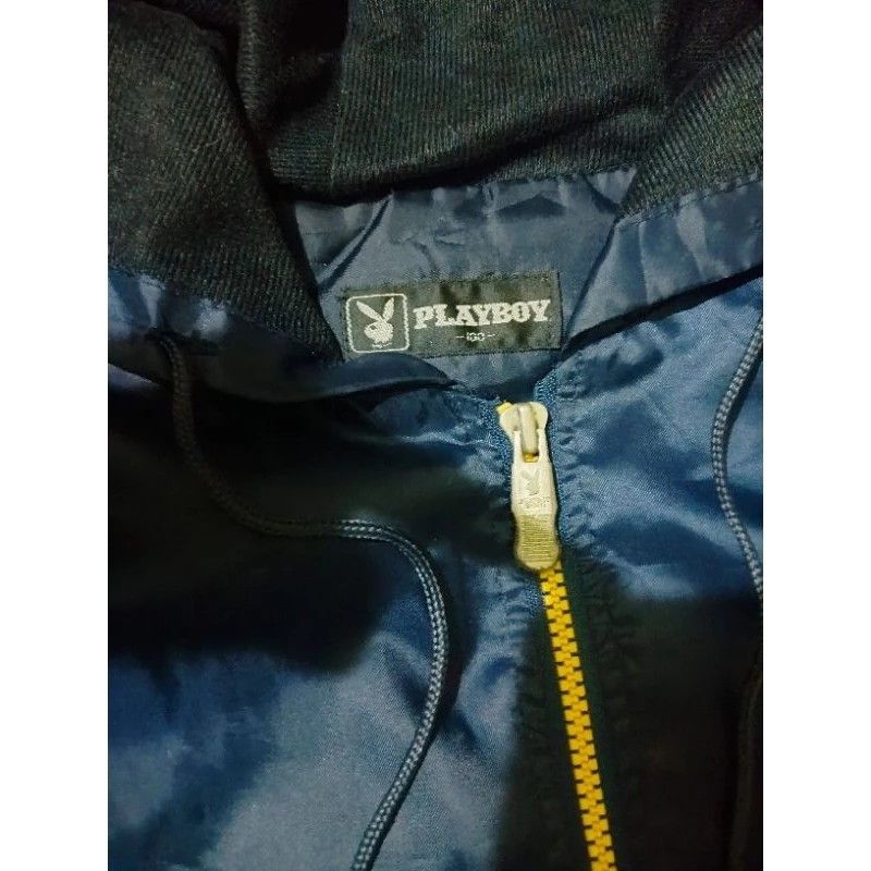 Jaket Boxing Playboy, Fesyen Pria, Pakaian , Baju Luaran di Carousell