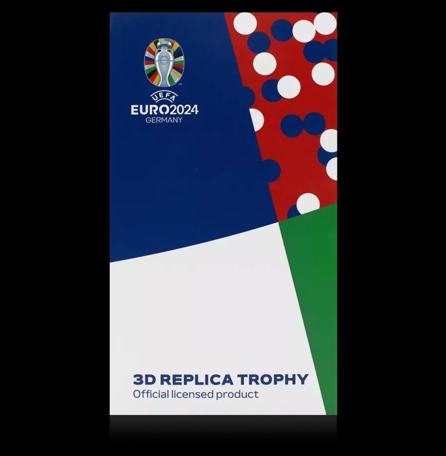 LAST ONE: Official UEFA EURO 2024 3D Mini Replica Trophy, Hobbies ...