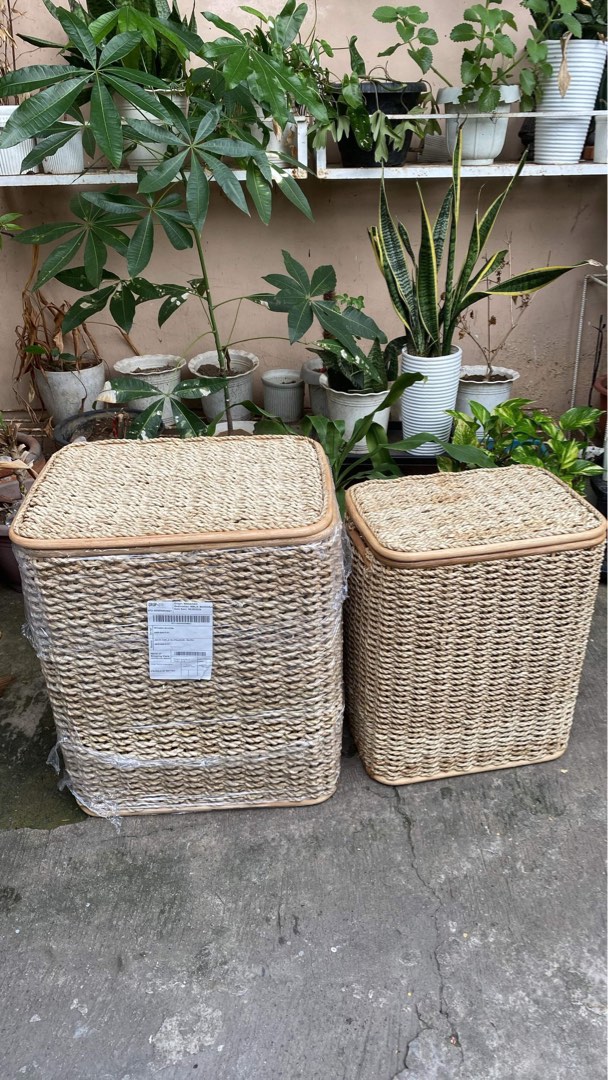 LAUNDRY BASKET/BURI HAMPER, Furniture & Home Living, Home Improvement ...