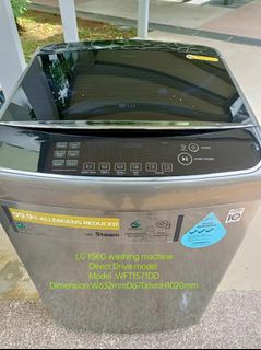 MUST BUY! LG 8KG Top-Loader Washing Machine WFT8061DD-2, TV & Home Appliances, Washing Machines ...