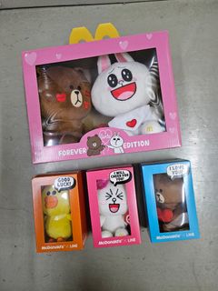 🍟 McDonald’s x LINE Friends Forever Love Edition ️ Plush Toy, Hobbies ...