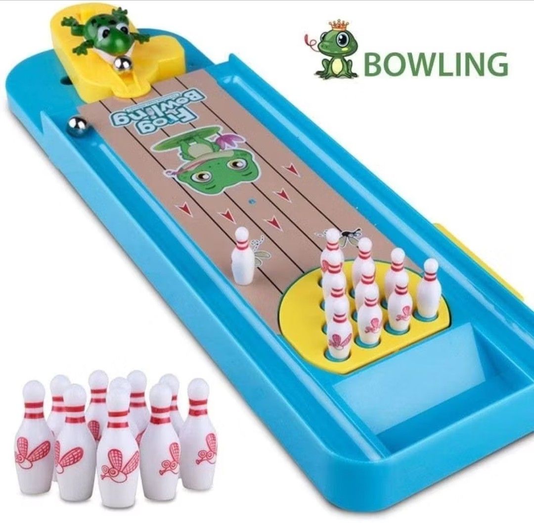 Mainan anak edukasi frog katak bowling board game, Toys & Collectibles ...