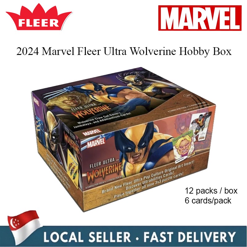 Marvel Fleer Ultra Wolverine Trading Cards Hobby Box (Upper Deck 2024 ...