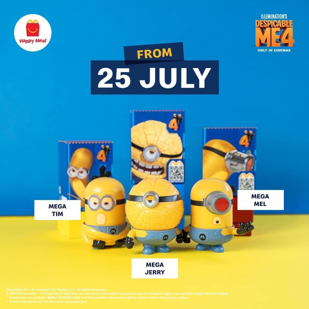 McDonald's Happy Meal Despicable Me 4 Toy MEL MEGA June 2024, Hobbies ...