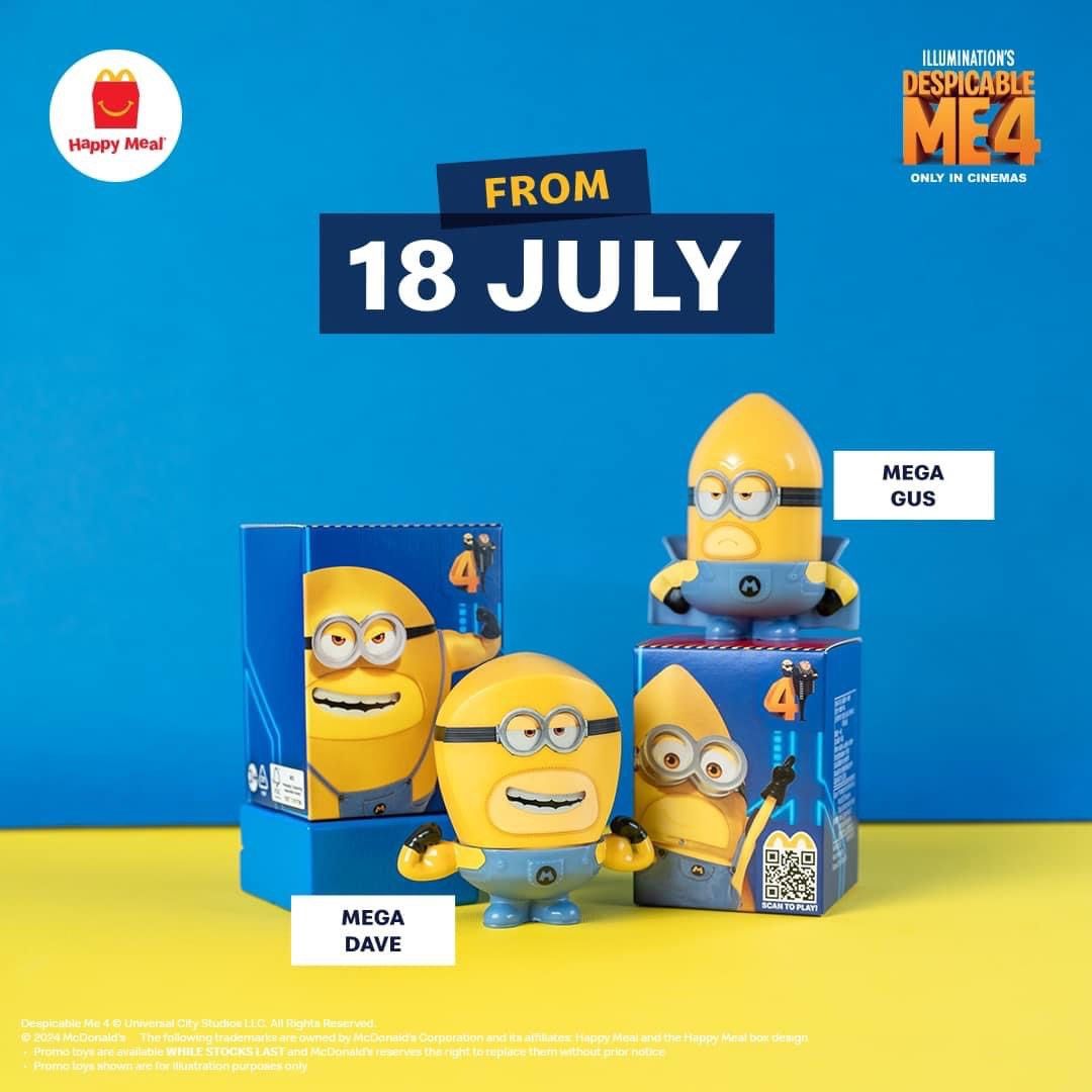 McDonald's Happy Meal Despicable Me 4 Toy MEL MEGA June 2024, Hobbies ...