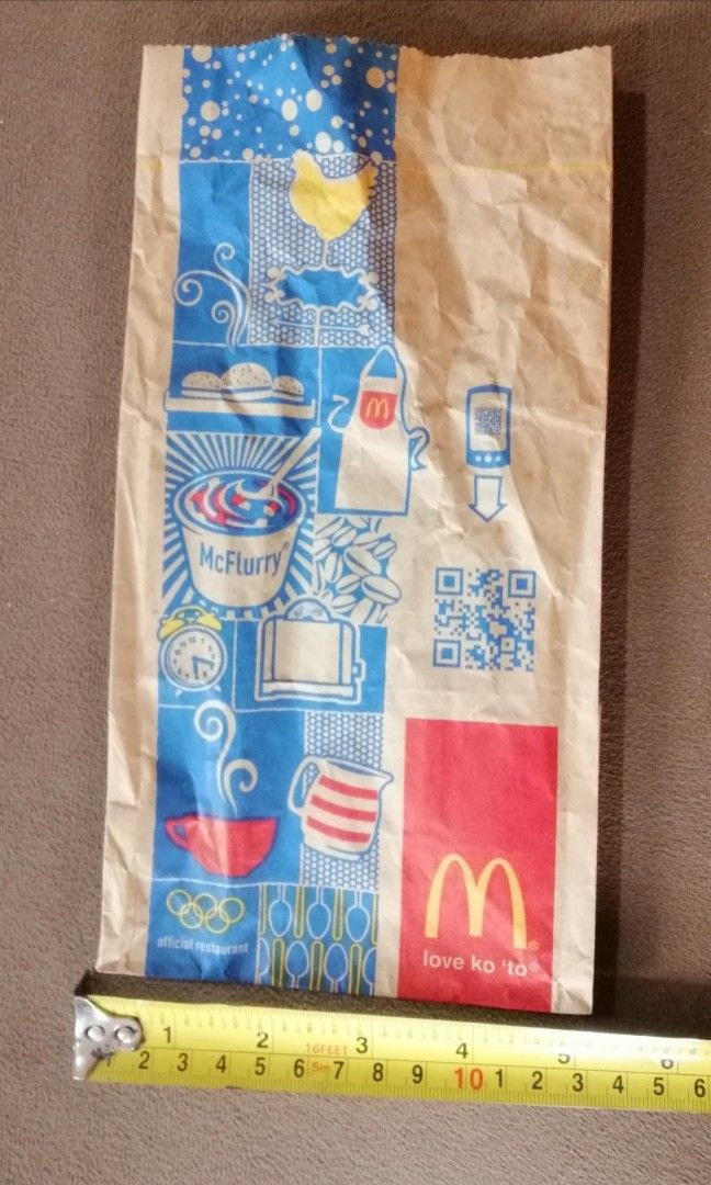 Mcdonalds paper bag, Hobbies & Toys, Memorabilia & Collectibles ...