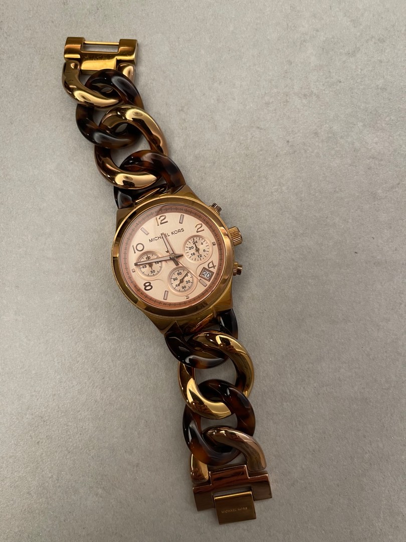 Michael Kors Runway MK4269 Rose Gold, 她的時尚, 手錶及配件, 手錶在旋轉拍賣