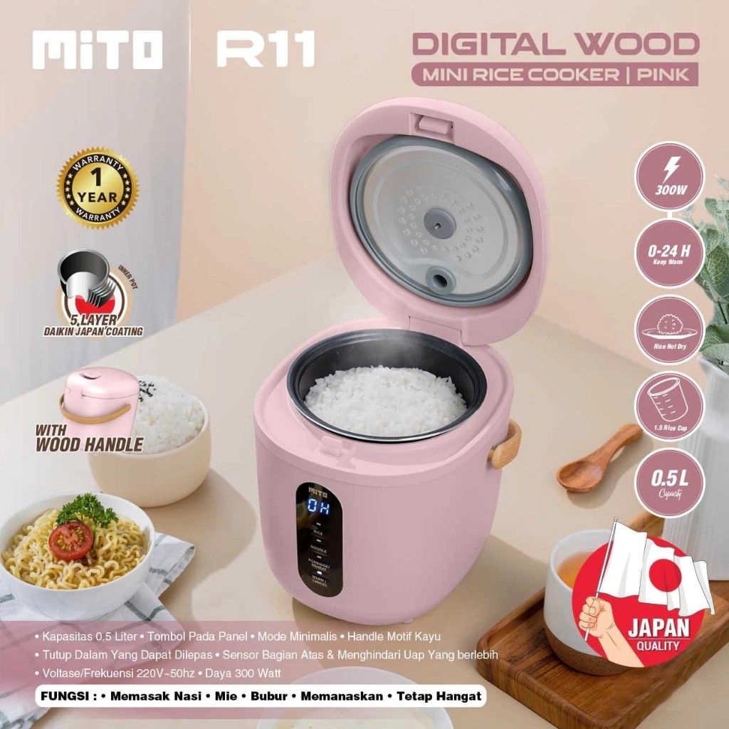 Mito Digital Rice Cooker R11 R-11 R 11 KAPASITAS 0,5L, Kitchen ...