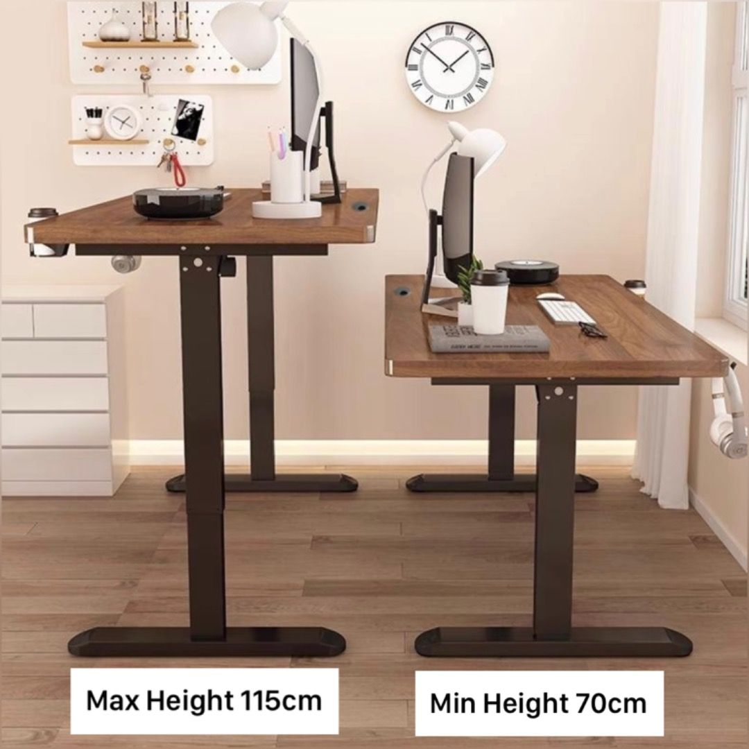 [Same Day Delivery] Electric Height Adjustable Table Ergonomic Standing Desk PC Computer Gaming ...