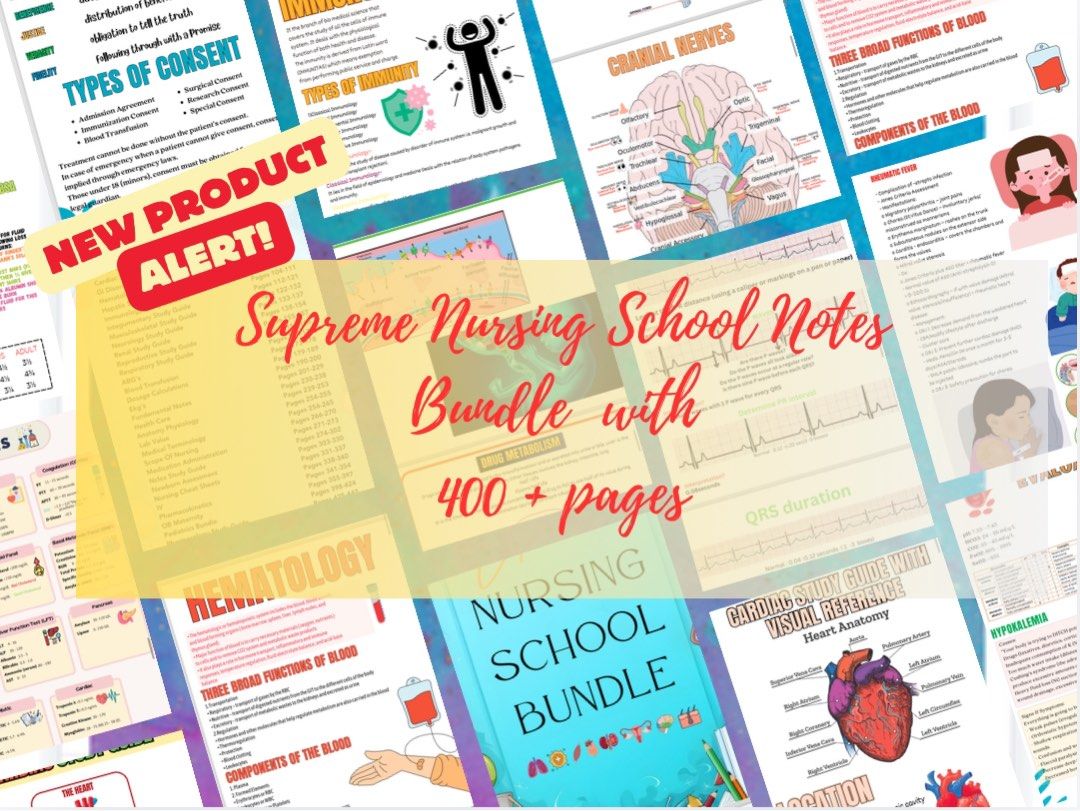 Nursing Study Notes, Hobbies & Toys, Books & Magazines, Assessment ...