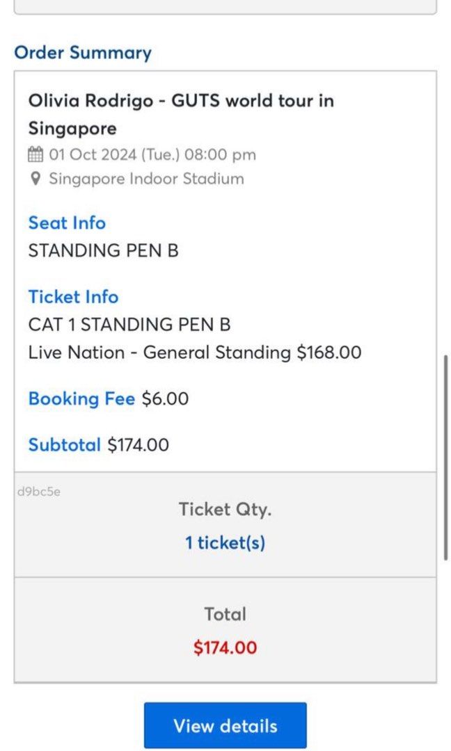 OLIVIA RODRIGO GUTS TICKETS, Tickets & Vouchers, Event Tickets on Carousell