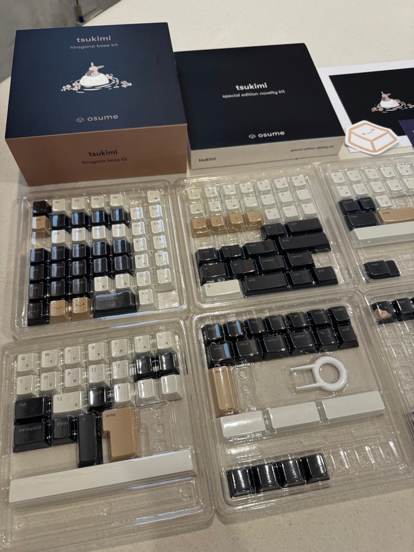 Osume Tsukimi R2 Hiragana Keycaps Set + Novelty Kit, Computers & Tech ...